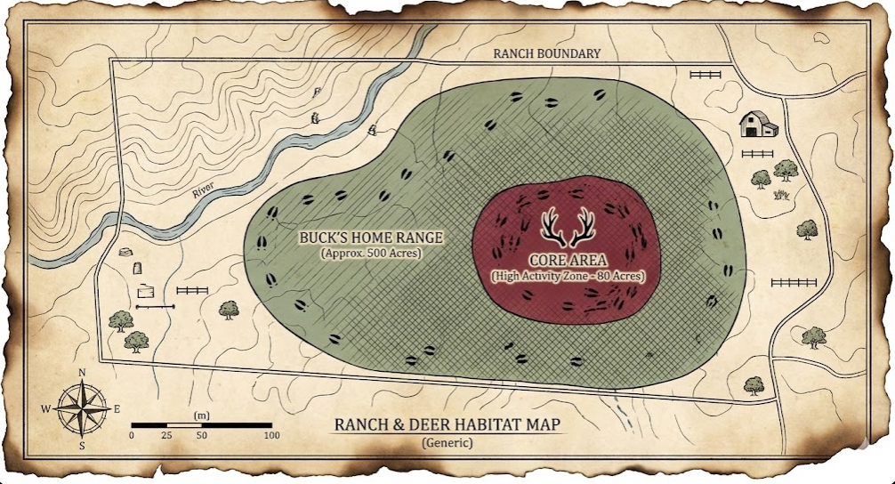 Learn a buck’s home range & core area for an unfair advantage | Feed Bandit